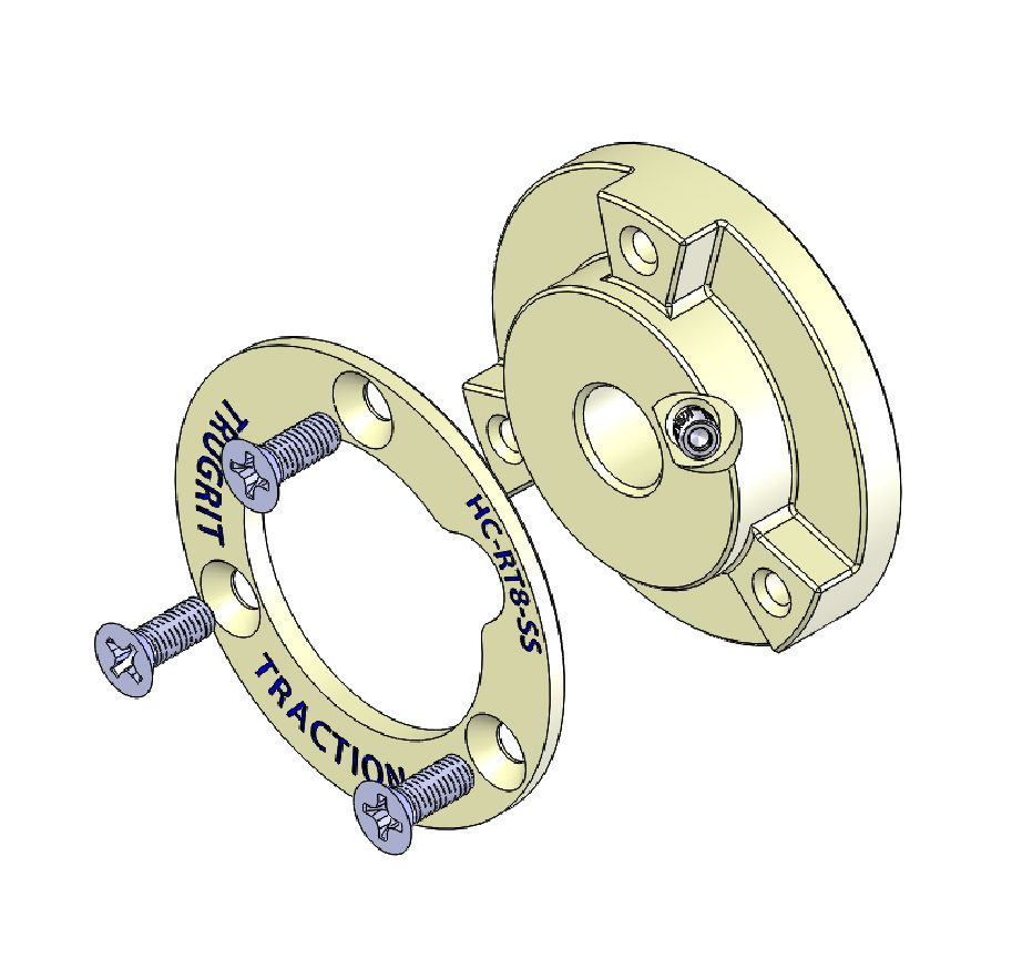 8" RST Compatible Hub Adapter (1/2" Axle) - TruGrit Traction
