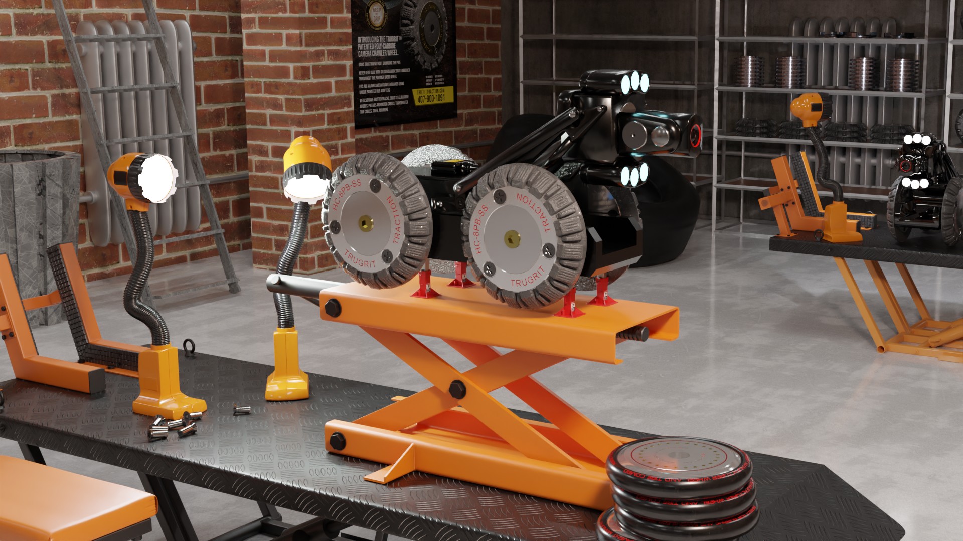 Pipeline Video Inspection Equipment Wheels & Parts | TruGritTraction